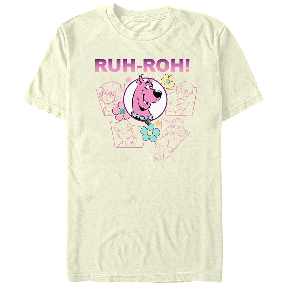 Juniors' Scooby-Doo Ruh-Roh! Boyfriend Graphic Tee