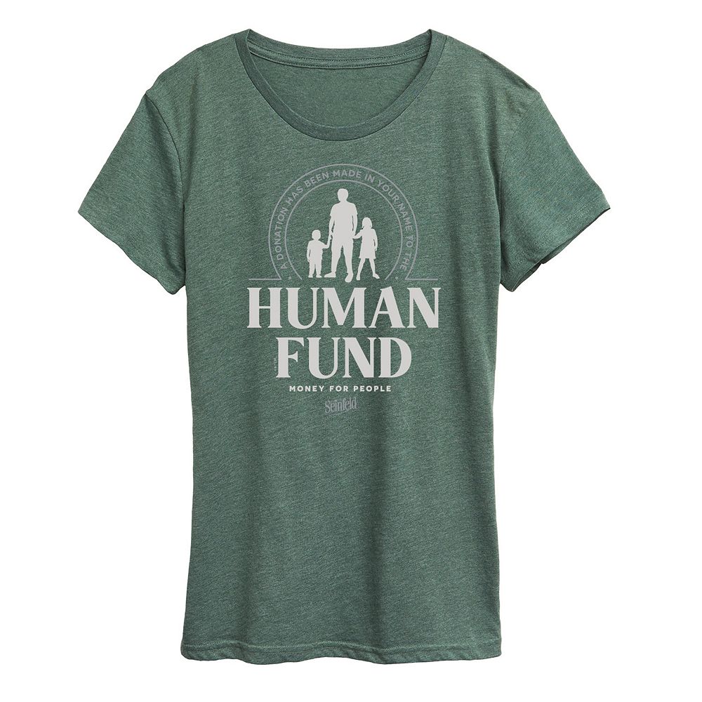 Women's Seinfeld The Human Fund Graphic Tee