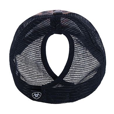 Ariat Women's Leopard Distressed Pony Flo Cap