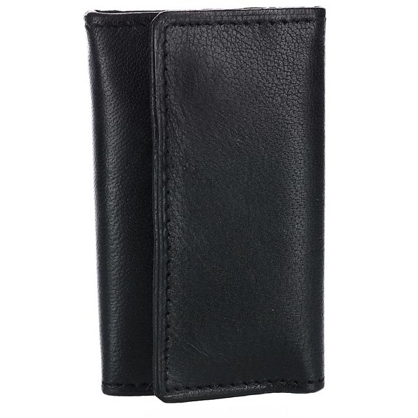 Men's Leather Key Case With Exterior Pocket