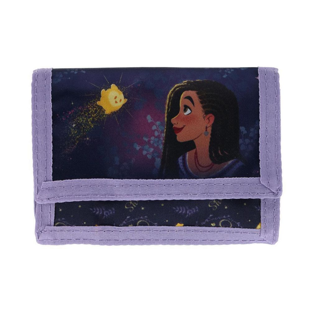 Kid's Disney Wish Pouch Wallet Asha With Hook & Loop Closure