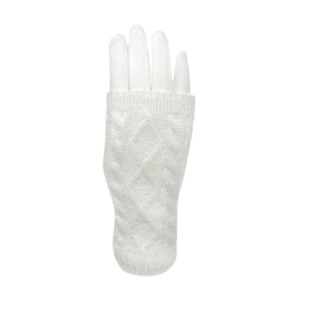 Women's Touch Screen Texting Gloves In Cable Knit And Furry Lining ...