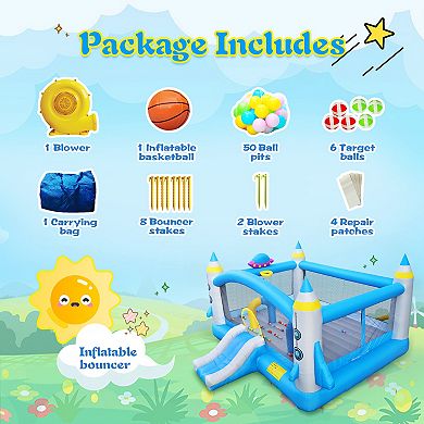 F.c Design Multifunctional Jump 'n Slide Inflatable Bouncer For Kids ...