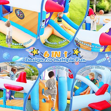 F.c Design 6 In 1 Outdoor Indoor Inflatable Bouncer For Kids: Target ...