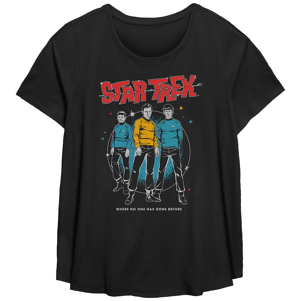 Plus Size Star Trek Classic Trio Poster Graphic Tee