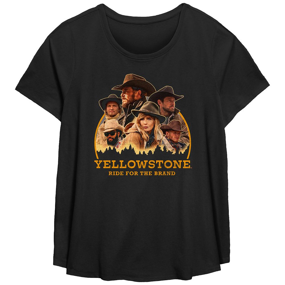 Plus Size Yellowstone Ride For The Brand Graphic Tee