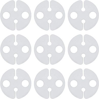 200 Pack White Plastic Balloon Clips For Sealing, Round Balloon Tie ...