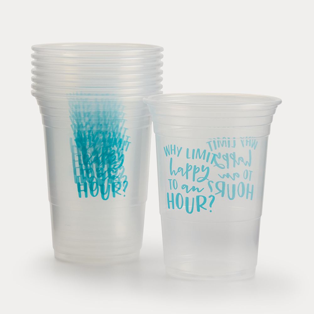 Design Clique Why Limit 16-oz. Reusable Cups 8-ct.