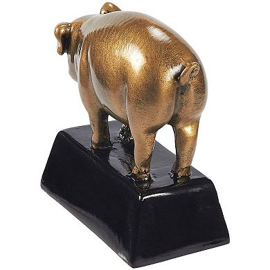 Golden Pig Trophy Small Resin Award Trophy For Food Competitions 3.5x3 ...