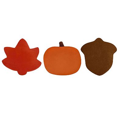 Celebrate Together™ Fall Leaf, Pumpkin, & Acorn Throw Pillows Trio Set