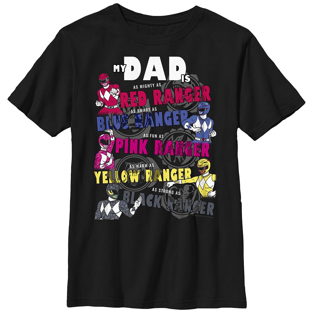 Boys Power Rangers My Dad Is A Power Ranger Graphic Tee