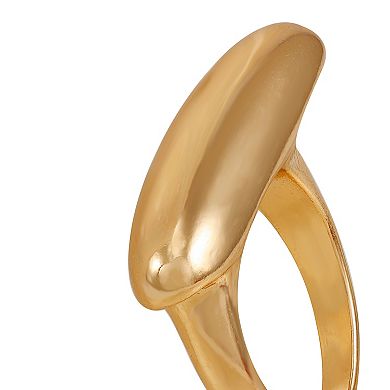 Berry Jewelry Gold Tone Modern Ring - Size 9