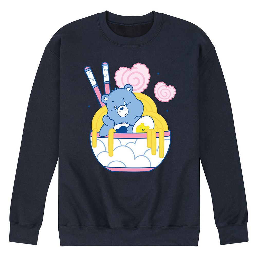 Men's Care Bears Grumpy Ramen Bowl Fleece Sweatshirt
