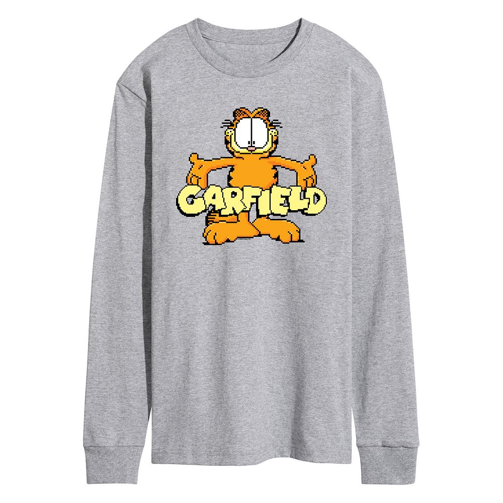 Men's Garfield Standing Logo Long Sleeve Graphic Tee