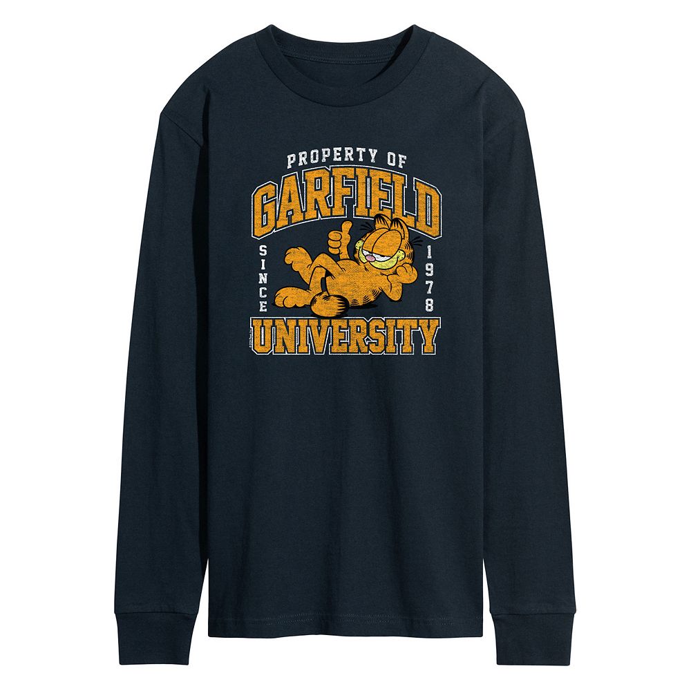 Men's Garfield Varsity Long Sleeve Graphic Tee