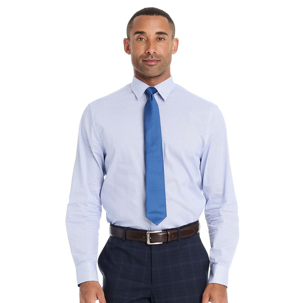 Men's Nick Graham Mosaic Dot Modern Fit Dress Shirt & Tie Set