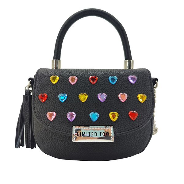 Girls Limited Too Heart Gems Crossbody Bags