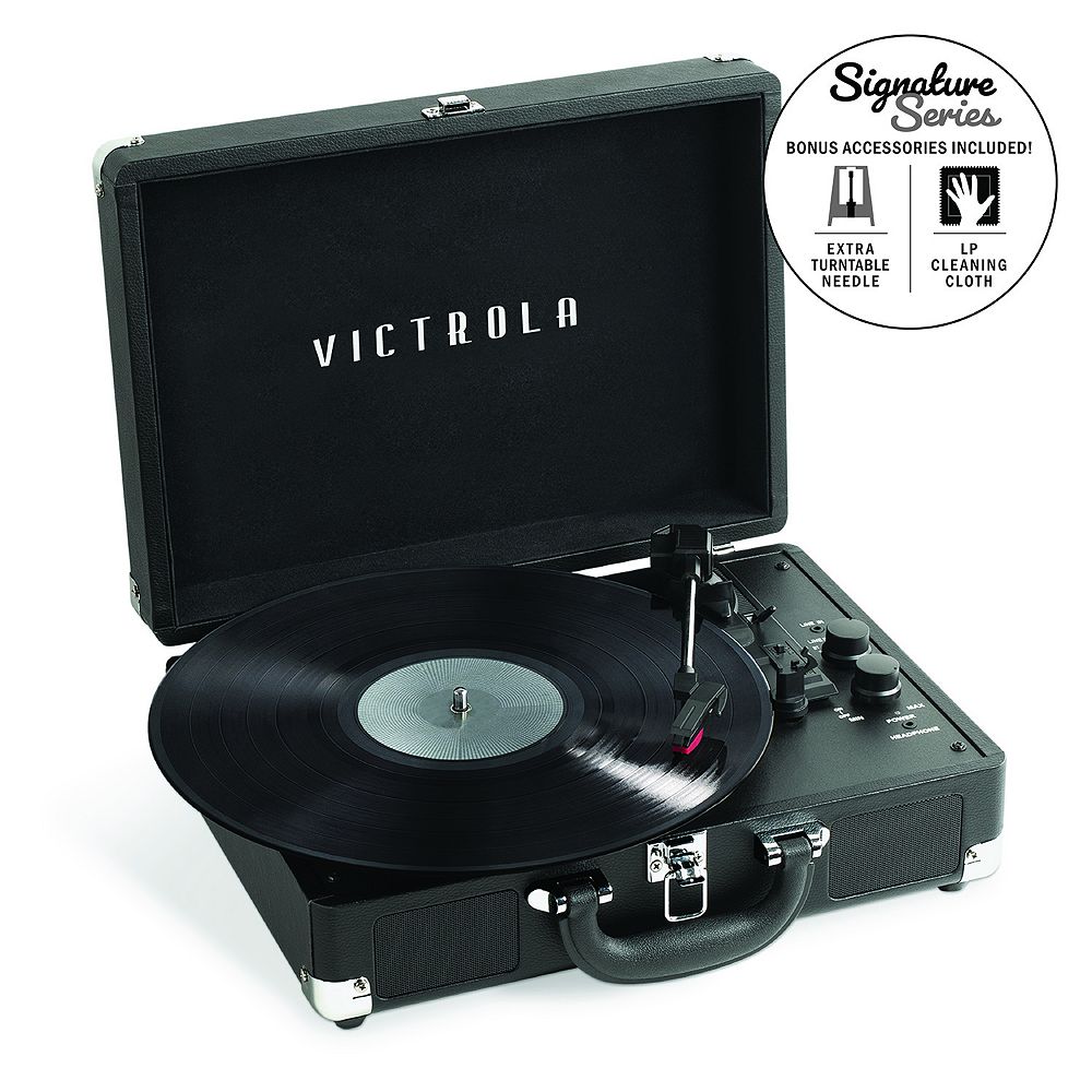 Victrola Journey+ Bluetooth Suitcase Record Player Bundle