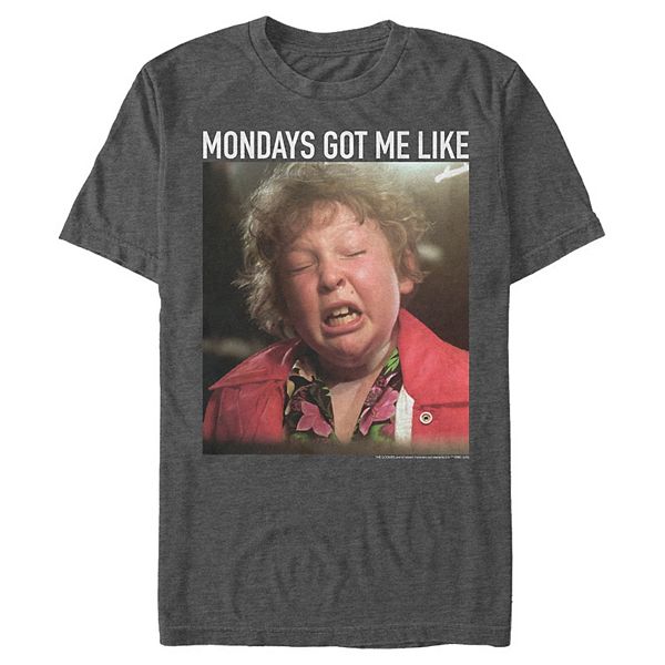 Men's The Goonies Chunk Mondays Meme Graphic Tee