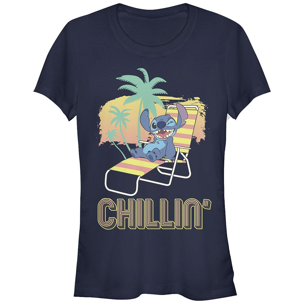 Disney's Lilo & Stitch Chillin' Stitch Juniors' Graphic Tee