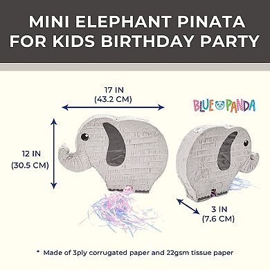 Elephant Pull String Pinata For Gender Reveal, Kids Birthday Party ...