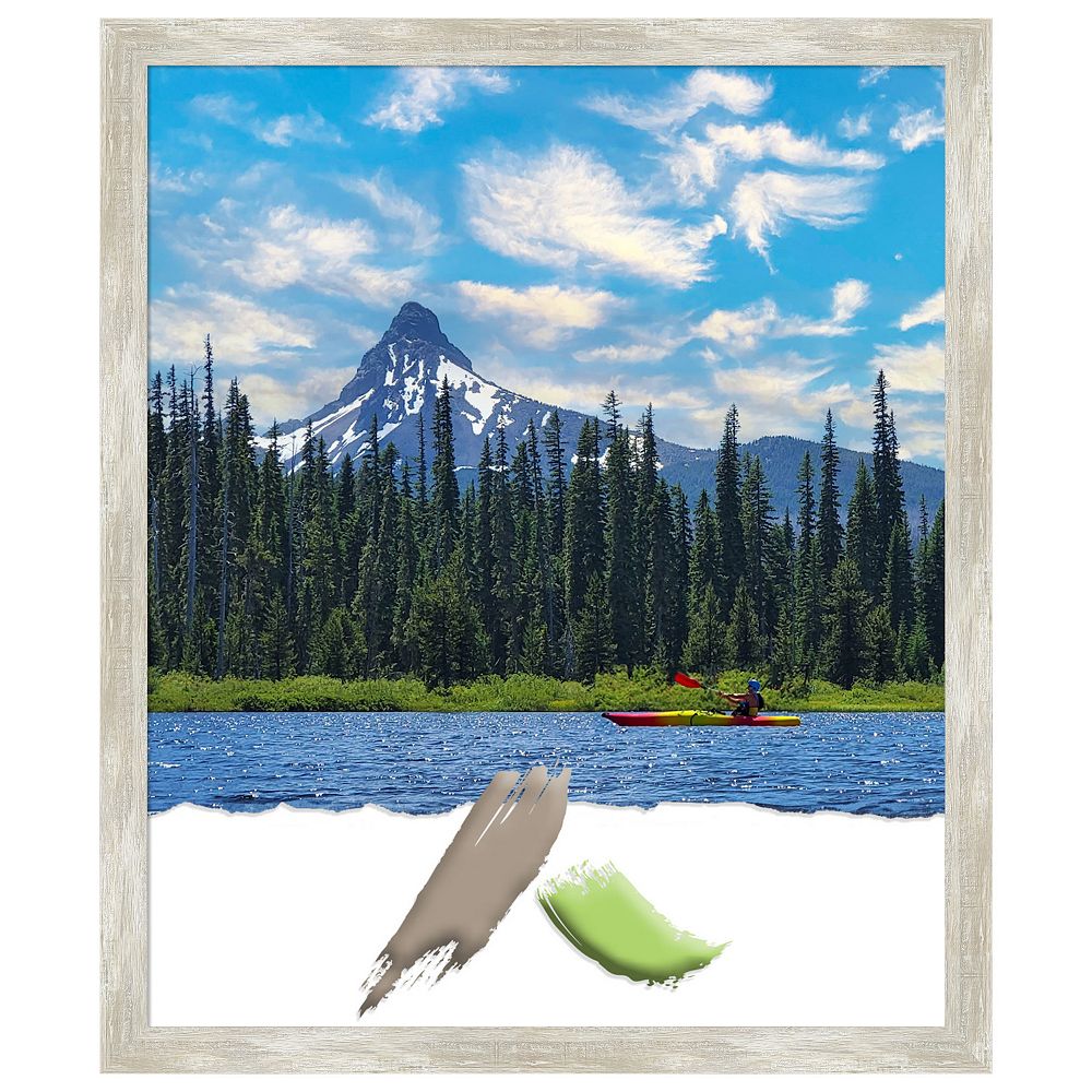 Crackled Metallic Narrow Picture Frame, Photo Frame, Art Frame