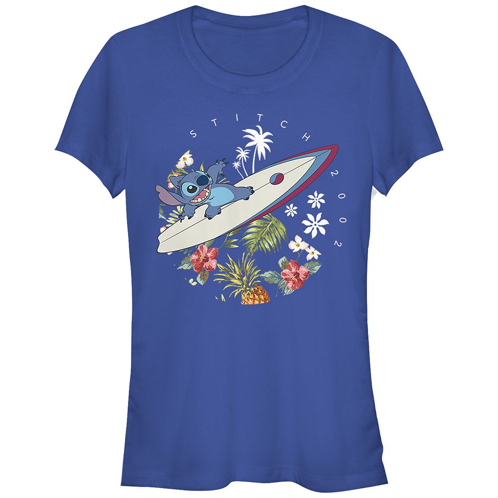 Disney's Lilo & Stitch Surfer Dude Stitch Juniors' Graphic Tee