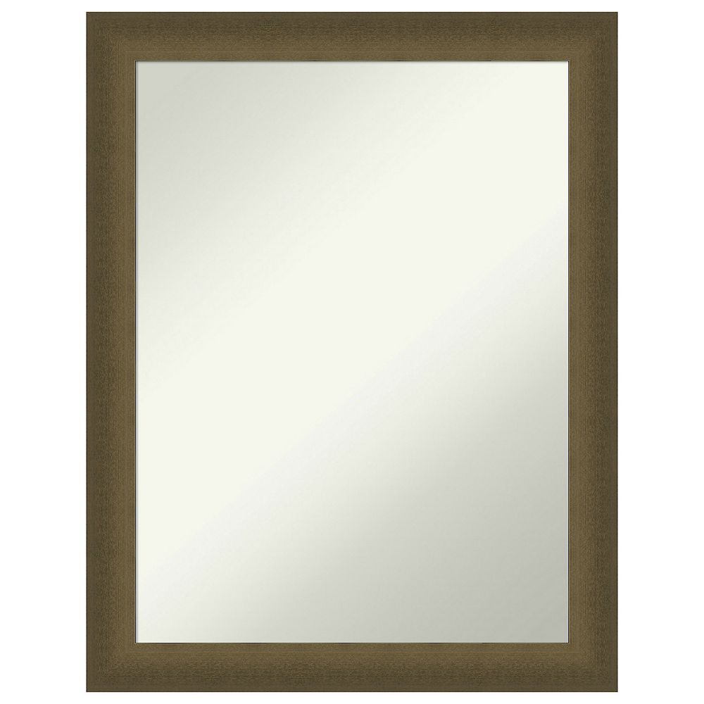 Blaine Light Bronze Narrow Non-beveled Bathroom Wall Mirror