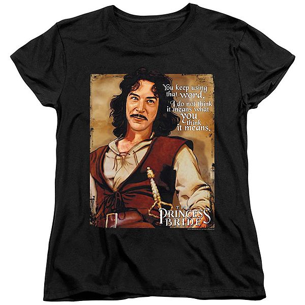 Princess Bride Word Short Sleeve Womens Tee