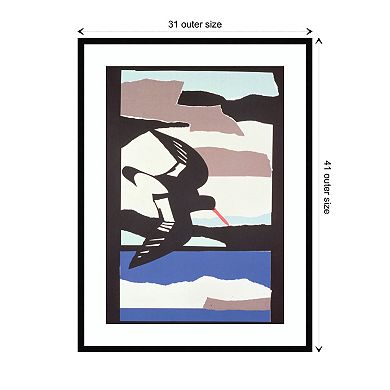 Oystercatcher (bird) By John Wallington Wood Framed Wall Art Print