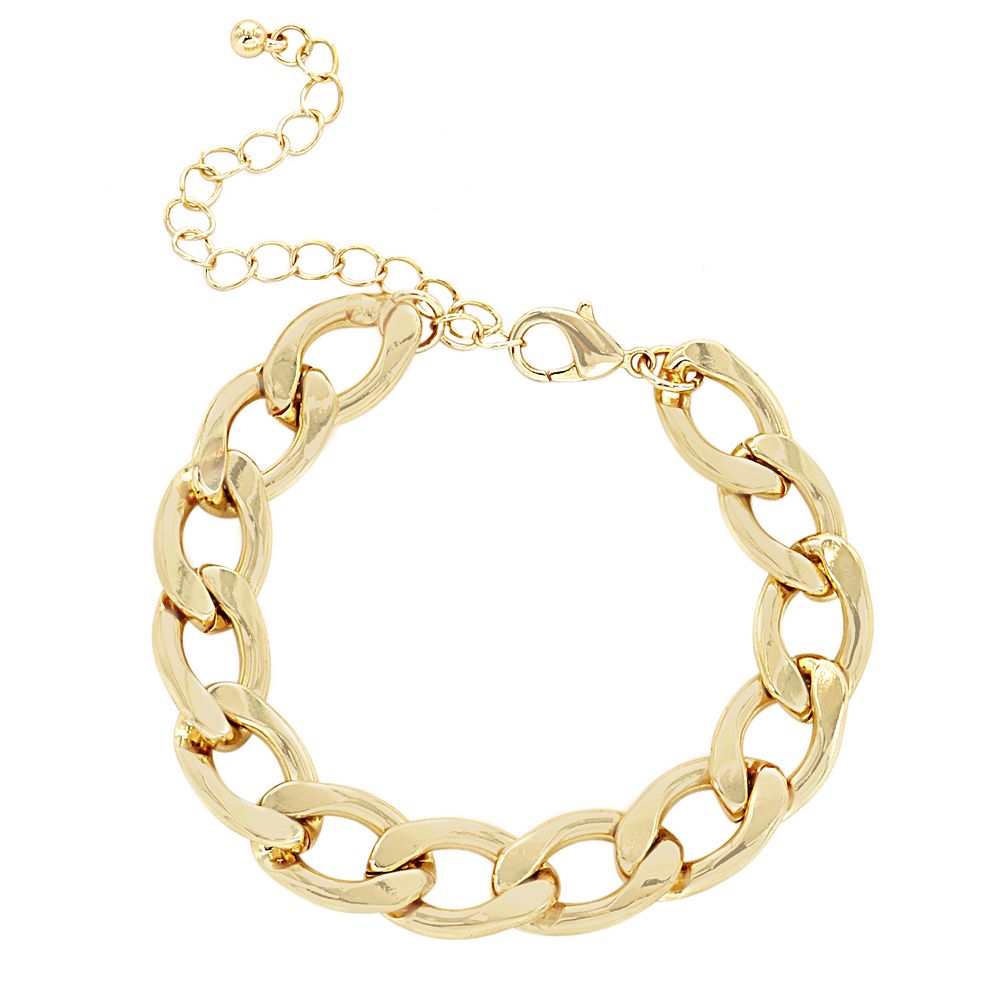 PANNEE BY PANACEA Gold Tone Chunky Chain Bracelet