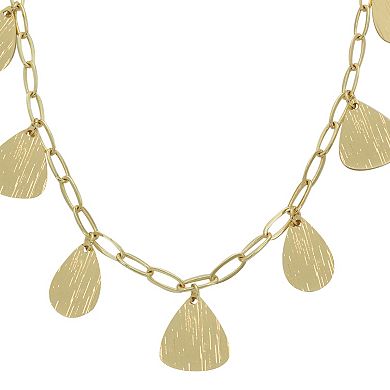 PANNEE BY PANACEA Gold Tone Teardrop Necklace