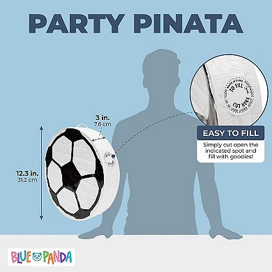 Soccer Ball Pinata for Themed Birthday Party Decor, Small, 12.6 x 3.0 x ...