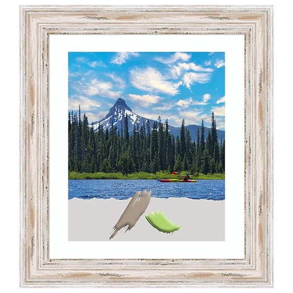 Alexandria White Wash Wood Picture Frame, Photo Frame, Art Frame