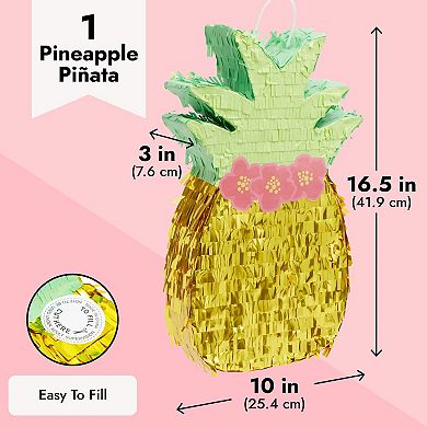 Pineapple Pinata For Hawaiian Luau Party Decorations, Kids Birthday, 16 ...