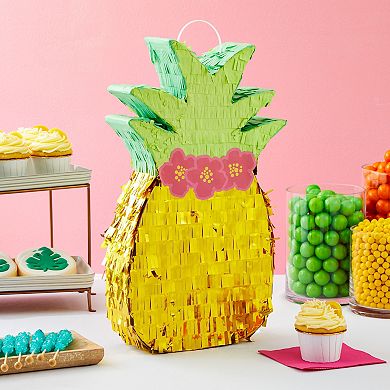 Pineapple Pinata For Hawaiian Luau Party Decorations, Kids Birthday, 16 ...