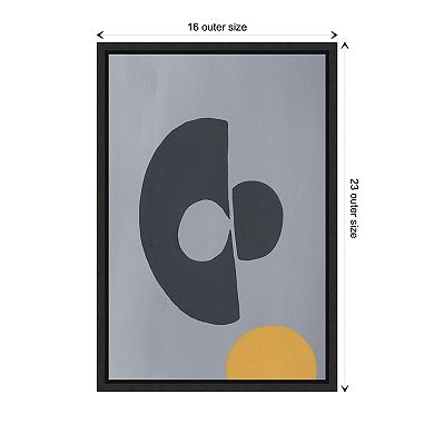 Quaternary Trilogy I By Regina Moore Framed Canvas Wall Art Print