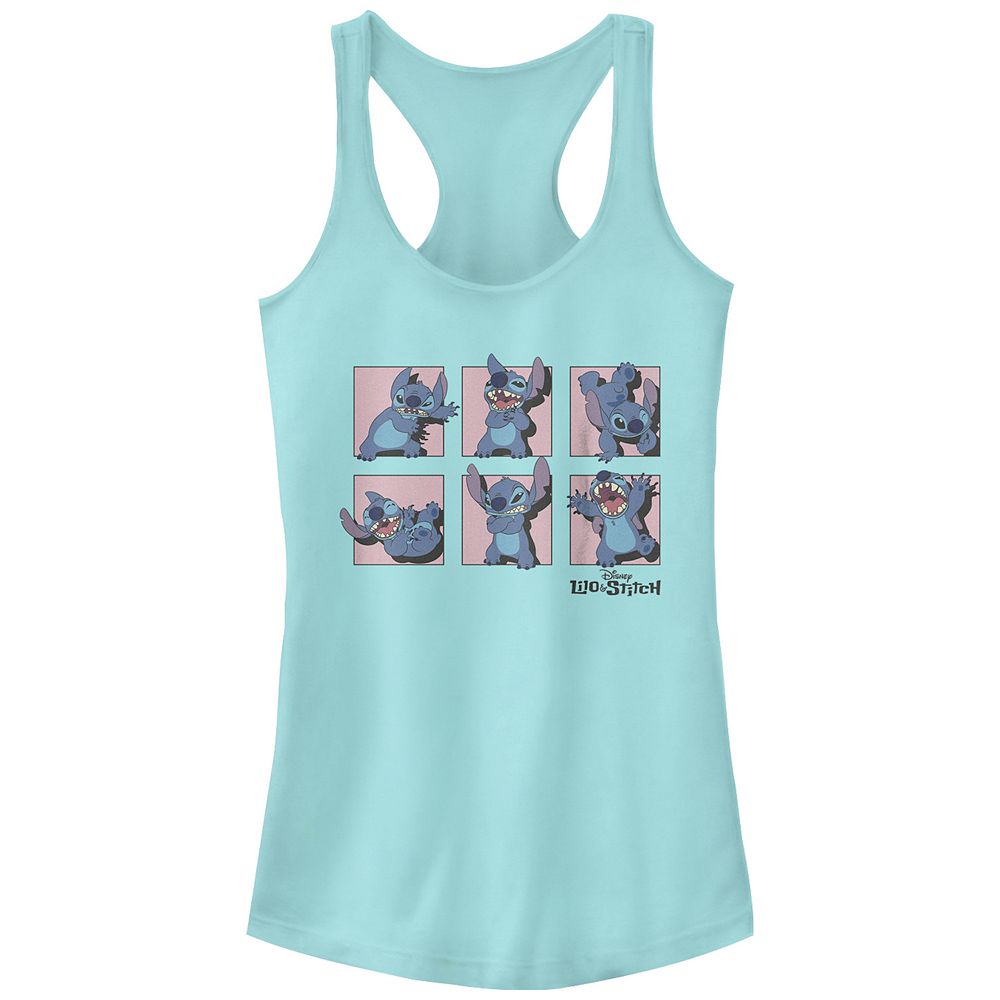 Disney's Lilo & Stitch Wacky Poses Stitch Racerback Graphic Tank Top