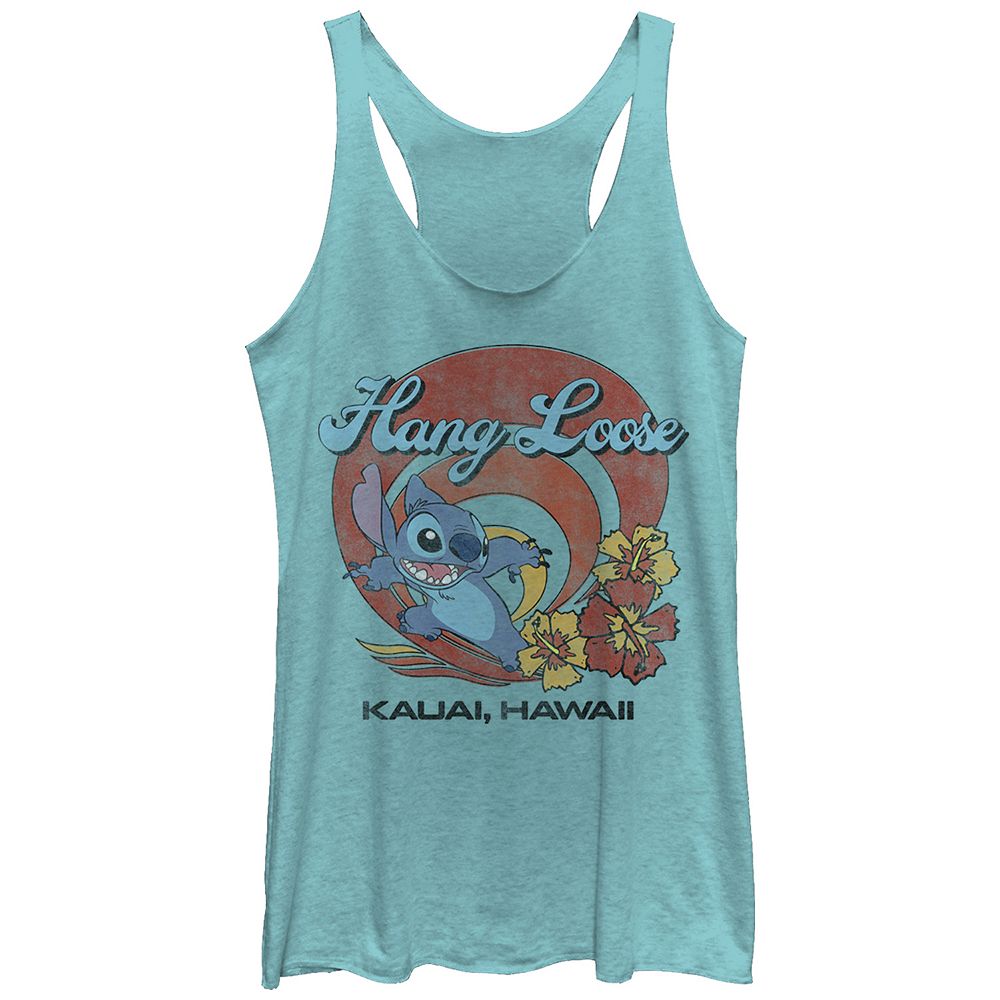 Disney's Lilo & Stitch Hang Loose Stitch Tri-Blend Racerback Graphic ...