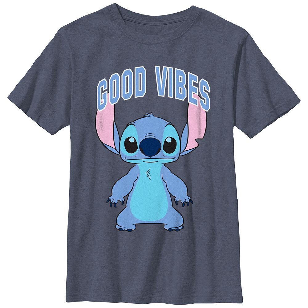 Disney's Lilo & Stitch Good Vibes Only Stitch Boys 6-20 Graphic Tee