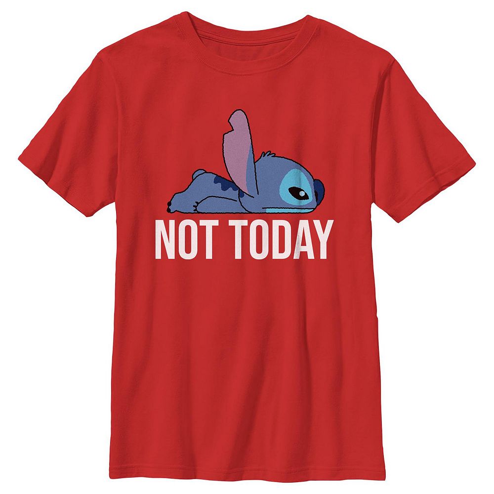 Disney's Lilo & Stitch Tired Not Today Stitch Boys 6-20 Graphic Tee
