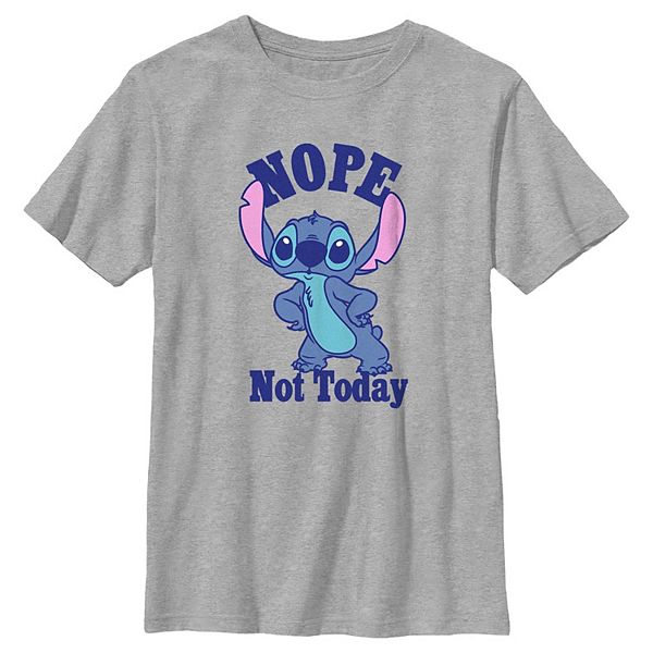Disney's Lilo & Stitch Nope Not Today Stitch Boys Graphic Tee Disney's Lilo & Stitch Nope Not Today Stitch Boys Graphic Tee