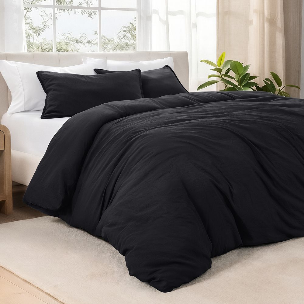 Bare Home Washed Duvet Cover Set