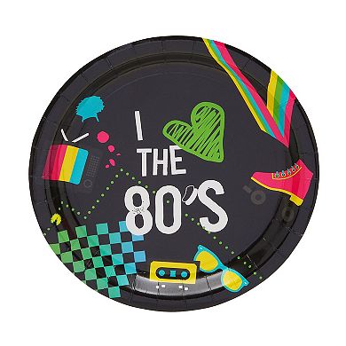 Serves 24 80s Birthday Party Decorations, Plates, Cups, Napkins, Cutlery