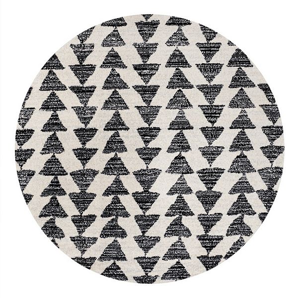Aisha Moroccan Triangle Geometric Area Rug