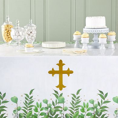 3-Pack Religious Table Cover for Baptism, First Communion, 54 x 108 in