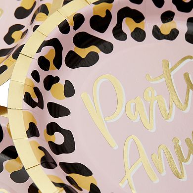 Cheetah Print Paper Plates For Party Animal Safari Birthday Supplies (9 ...