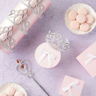 12 Pack Plastic Princess Tiaras For Girls, Dress-up, Costume Accessory ...
