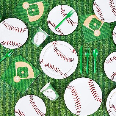 80 Pack Baseball Paper Plates, 9 Inch Sports Themed Party, Team Banquet ...