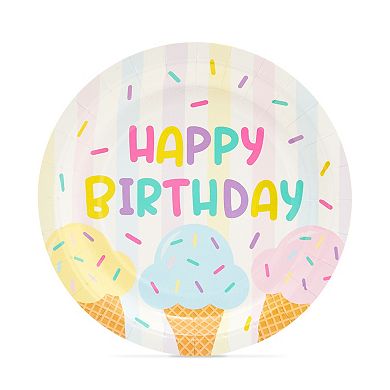 48x Pancake Paper Plates For Pajama Party Favors, Birthday Brunch ...